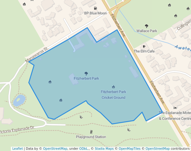 Fitzherbert Park in Palmerston North | Map and Routes