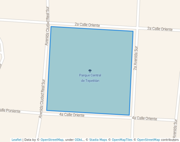 Parque Central de Tepetitán in Tepetitán | Map and Routes