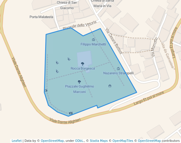 Rocca Borgiesca in Camerino | Map and Routes
