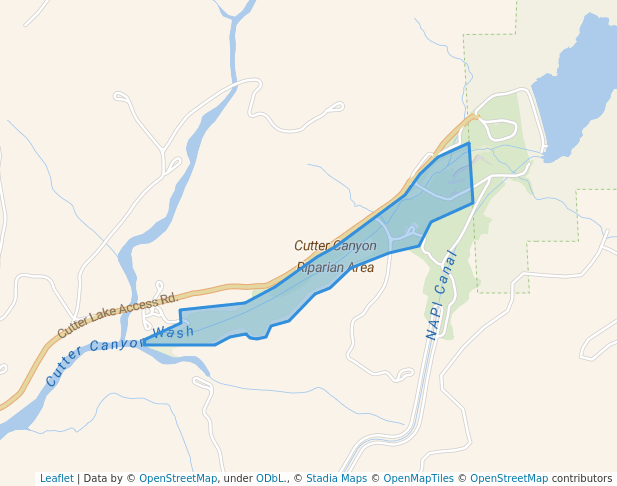 Cutter Canyon Riparian Area in Blanco | Map and Routes