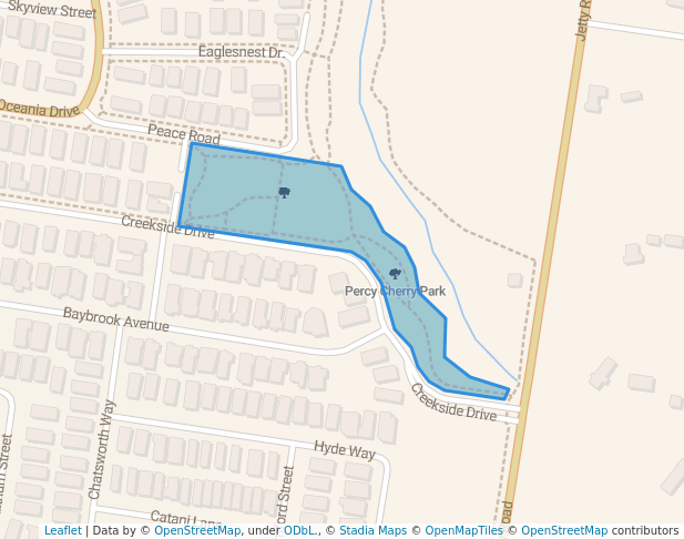Percy Cherry Park in Curlewis | Map and Routes