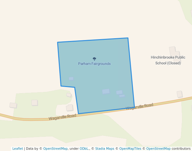Parham Fairgrounds in Parham | Map and Routes