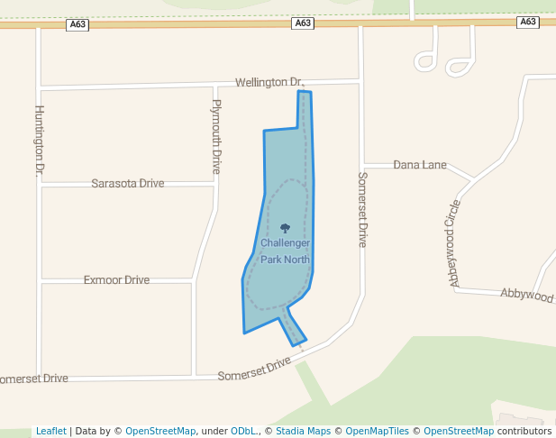 Challenger Park North in Streamwood | Map and Routes