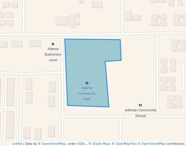 Adenta Community Park in Adenta Municipality | Map and Routes