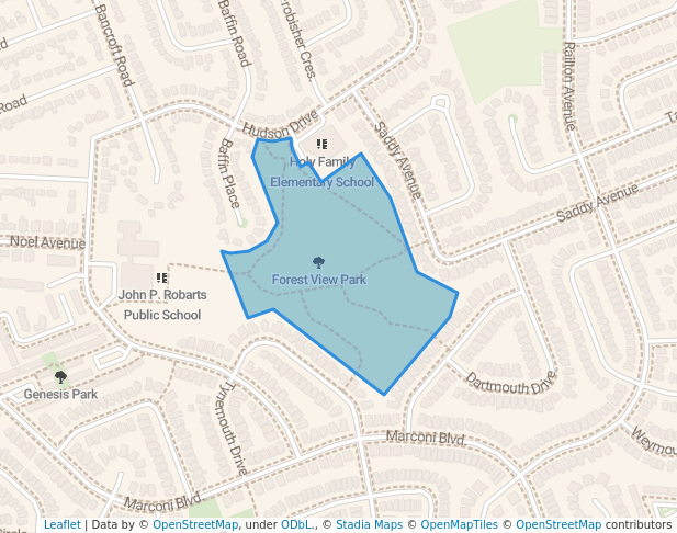 Forest View Park in London | Map and Routes