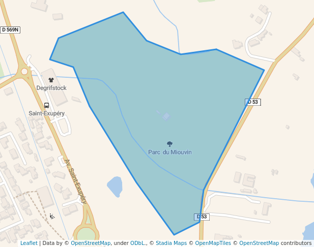 Parc du Miouvin in Istres | Map and Routes