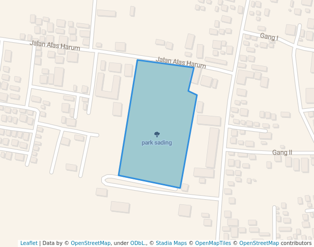 park sading in Mengwi | Map and Routes