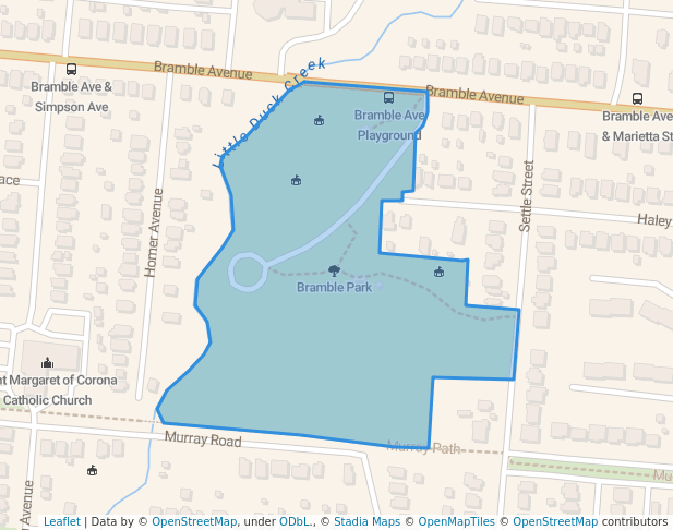 Bramble Park in Cincinnati | Map and Routes