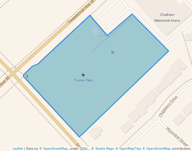 Turner Park in Chatham | Map and Routes