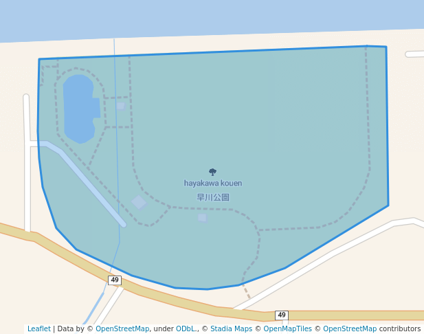 早川公園 in Imabari | Map and Routes