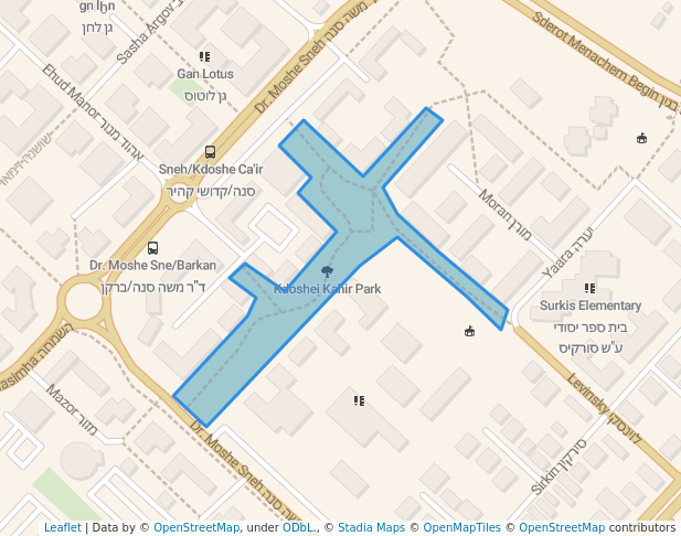 Kdoshei Kahir Park in Kefar Sava | Map and Routes