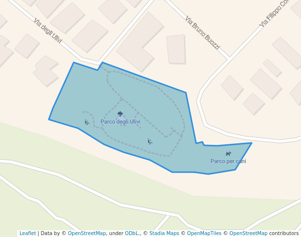 Parco degli Ulivi in Grottaferrata | Map and Routes