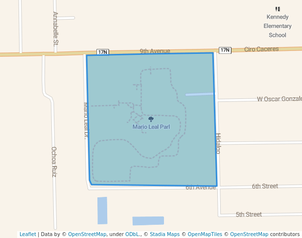 Mario Leal Parl in Elsa | Map and Routes