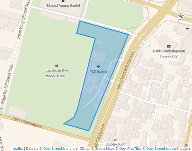 TAman Monumen tiga buta Lapangan dwi windu bantul in Bantul | Map and ...