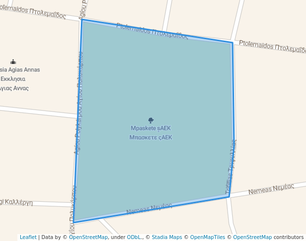 Μπασκετε ςΑΕΚ in Peristeri | Map and Routes