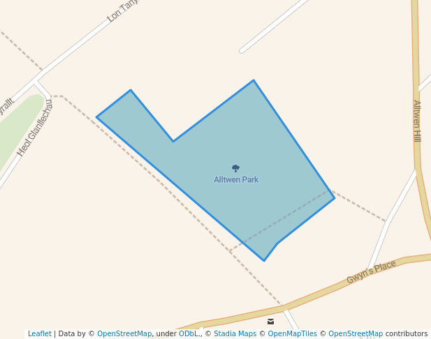 Alltwen Park in Pontardawe | Map and Routes
