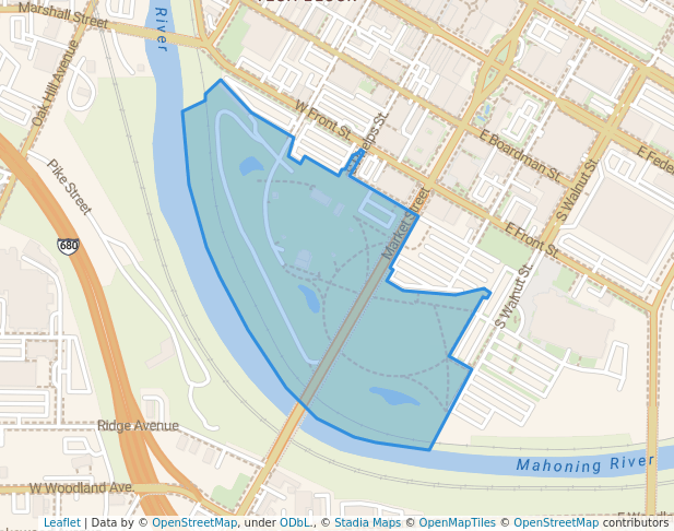 Wean Park in Youngstown | Map and Routes