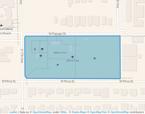 Alkire Park in Phoenix | Map and Routes