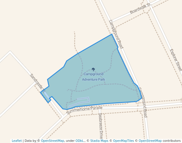 Campground Adventure Park in Yanchep | Map and Routes