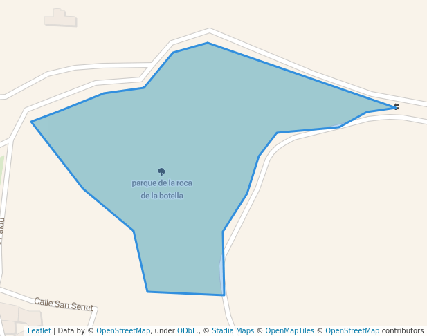 parque de la roca de la botella in Tamarite de Litera | Map and Routes