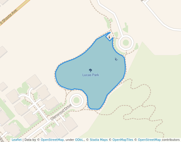 Lucas Park in Eagle Point | Map and Routes