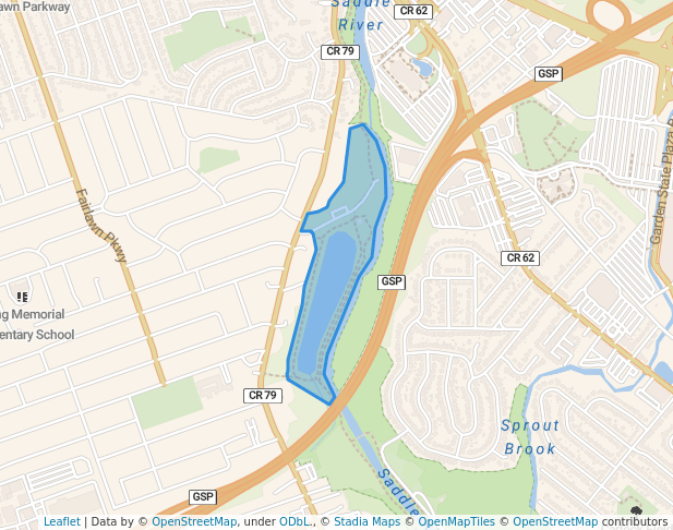 Saddle River County Park - Otto Pehle Area in Saddle Brook | Map and Routes