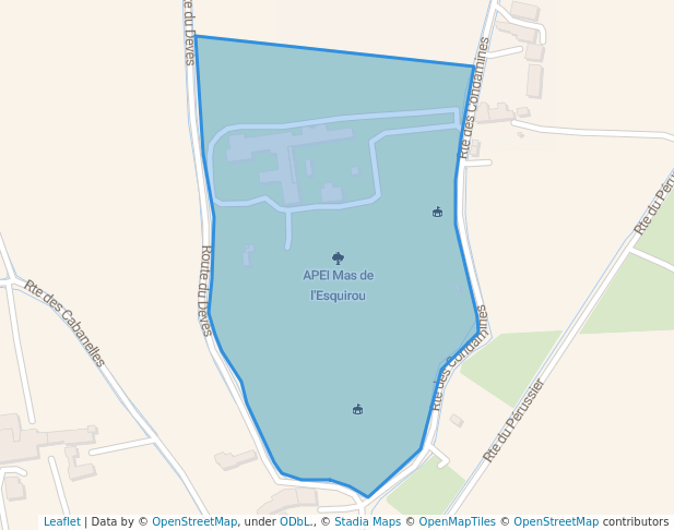 APEI Mas de l'Esquirou in Caderousse | Map and Routes