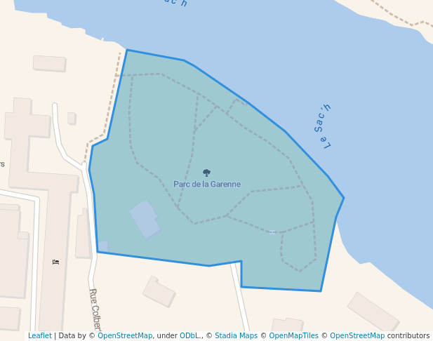 Parc de la Garenne in Étel | Map and Routes