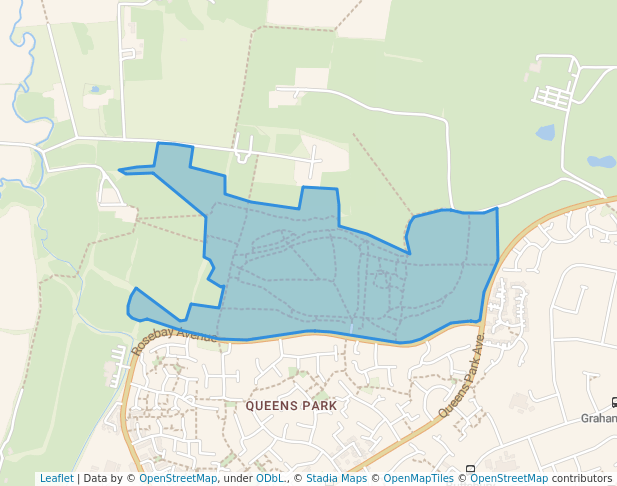 Queens Park in Billericay | Map and Routes