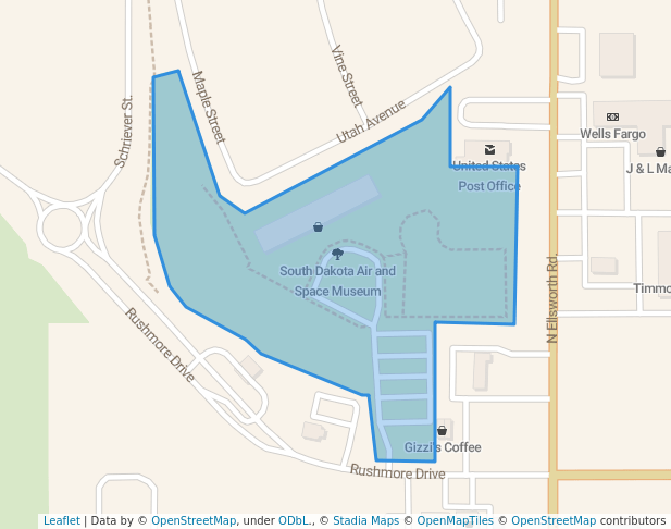 South Dakota Air and Space Museum in Ellsworth Air Force Base | Map and ...