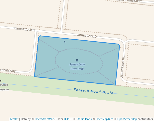 James Cook Drive Park in Truganina | Map and Routes