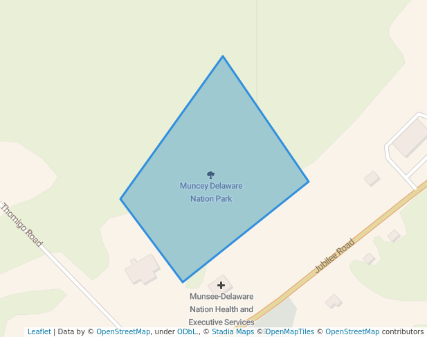 Muncey Delaware Nation Park in Muncey | Map and Routes