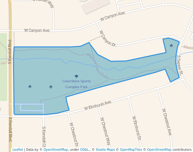 Columbine Sports Complex Park in Littleton | Map and Routes