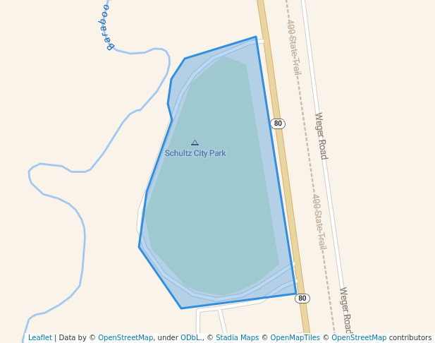 Schultz City Park in Elroy | Map and Routes