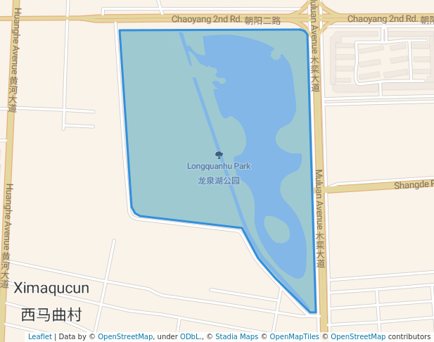 Longquanhu Park in Jiao Zuo Shi | Map and Routes