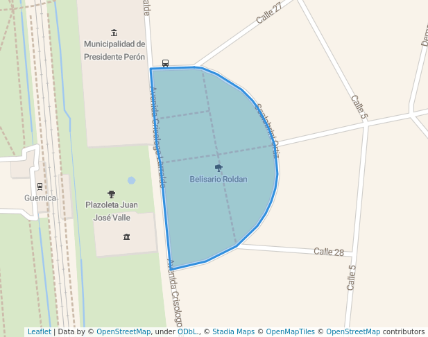 Belisario Roldan in Guernica | Map and Routes