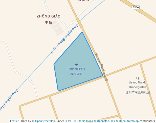 Chunhui Park in Chang Zhou Shi | Map and Routes