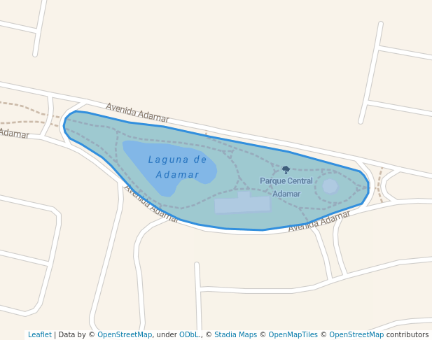 Parque Central Adamar in San Agustin | Map and Routes