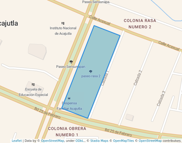 paseo rasa 2 in Acajutla | Map and Routes