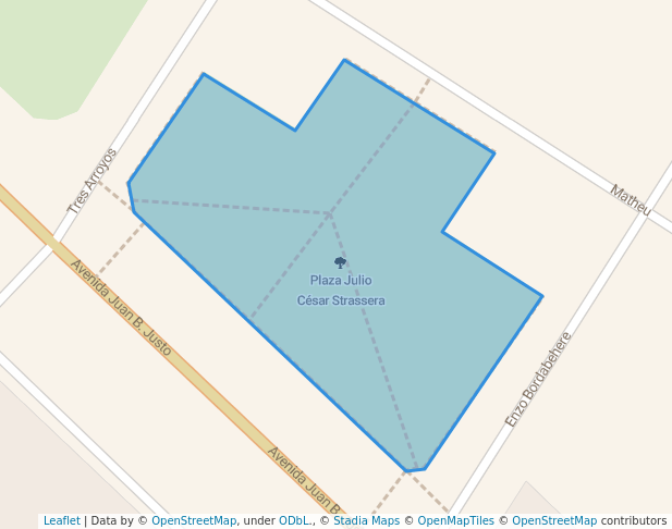 Plaza Julio César Strassera in Mar del Plata | Map and Routes