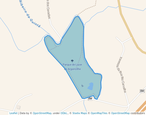 Parque de Lazer de Argoncilhe in Argoncilhe | Map and Routes