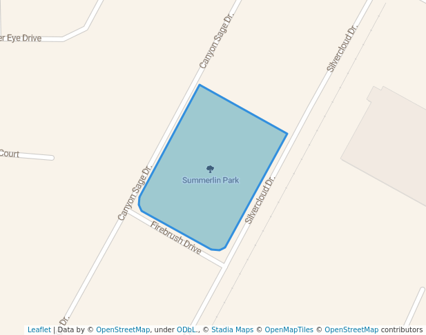 Summerlin Park in El Paso | Map and Routes