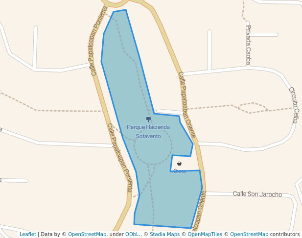 Parque Hacienda Sotavento in Veracruz | Map and Routes