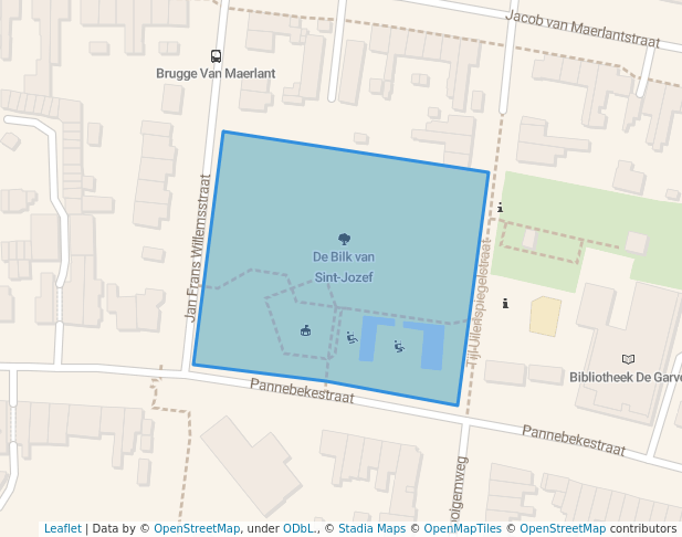 De Bilk van Sint-Jozef in Brugge | Map and Routes