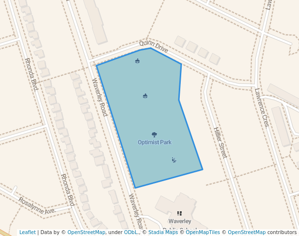 Optimist Park in Bowmanville | Map and Routes