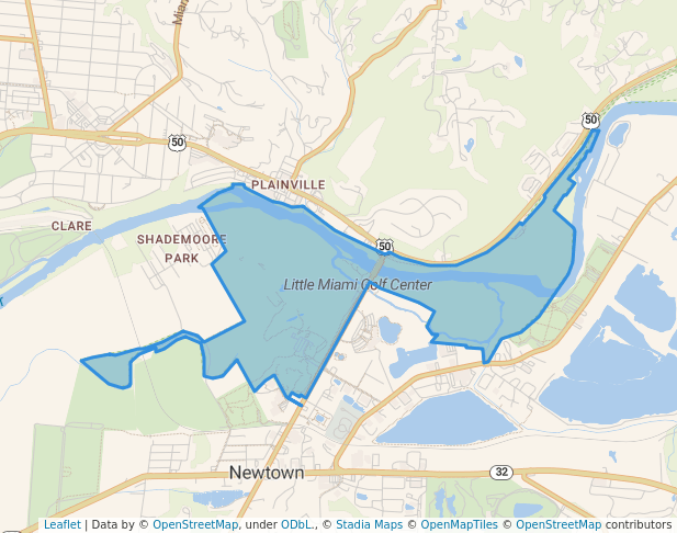 Little Miami Golf Center in Cincinnati | Map and Routes