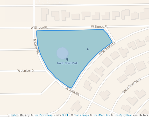 North Crest Park in Pampa | Map and Routes