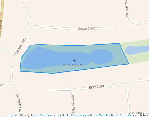 Durack Lakes Park in Durack | Map and Routes