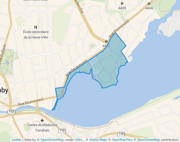 Parc Daniel-Johnson in Roxton Pond | Map and Routes