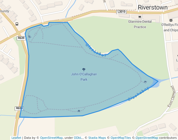 John O'Callaghan Park in Glanmire | Map and Routes